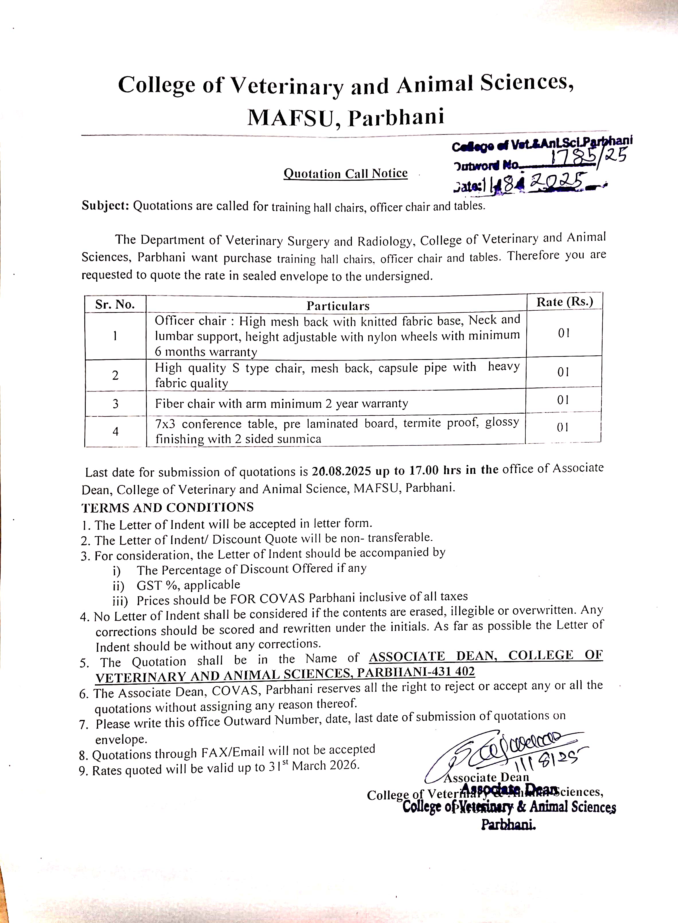 College Of Veterinary And Animal Sciences Parbhani College Of Veterinary And Animal Sciences Parbhani
